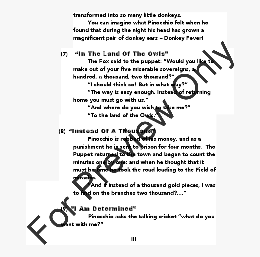 Pinocchio Suite Songbook Thumbnail - Storm Chasing William Owens Band ...