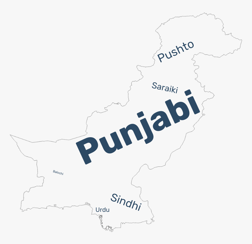 Pakistan Language Data Map - Map, HD Png Download , Transparent Png ...