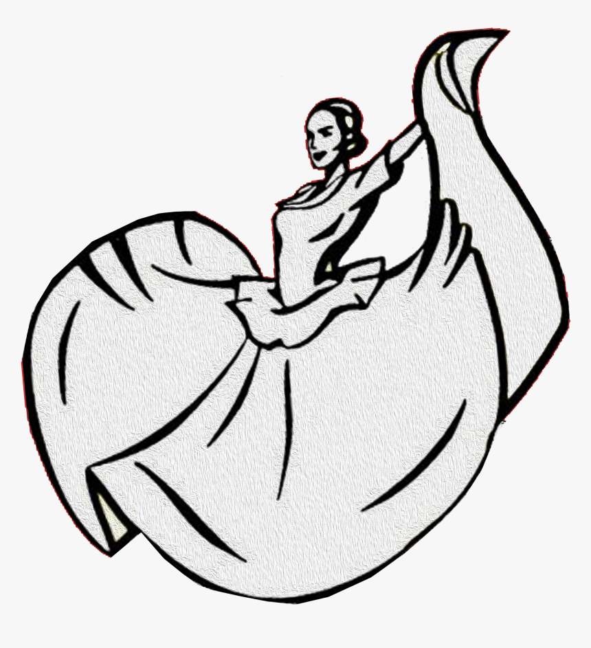 Easy Folklorico Dancer Drawing, HD Png Download , Transparent Png Image ...