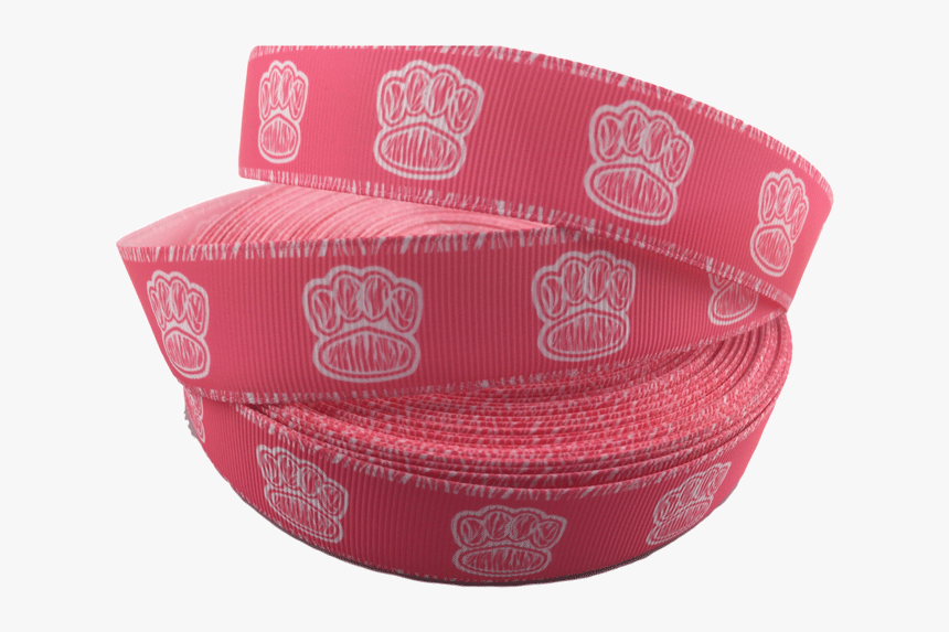 Ribbons [tag] Pink Paw Print Grosgrain Ribbons 1″ Solid - Headband, HD ...