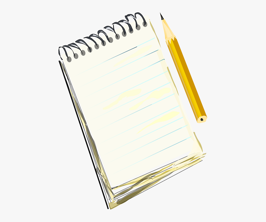 Notepad And Pencil Clipart, HD Png Download , Transparent Png Image ...