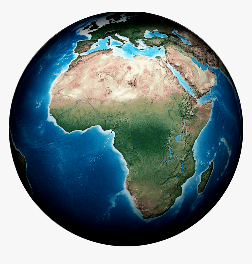 Globe Map Of Africa, HD Png Download , Transparent Png Image - PNGitem