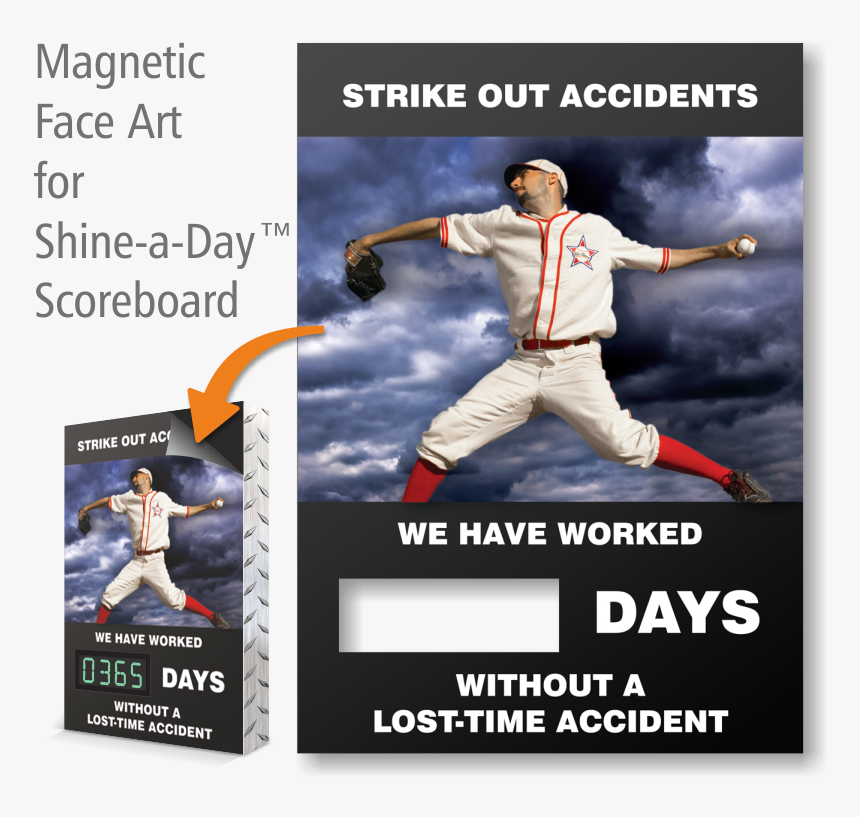 Strike Out Accidents, Baseball Theme Scoreboard Magnetic - Flyer, HD ...