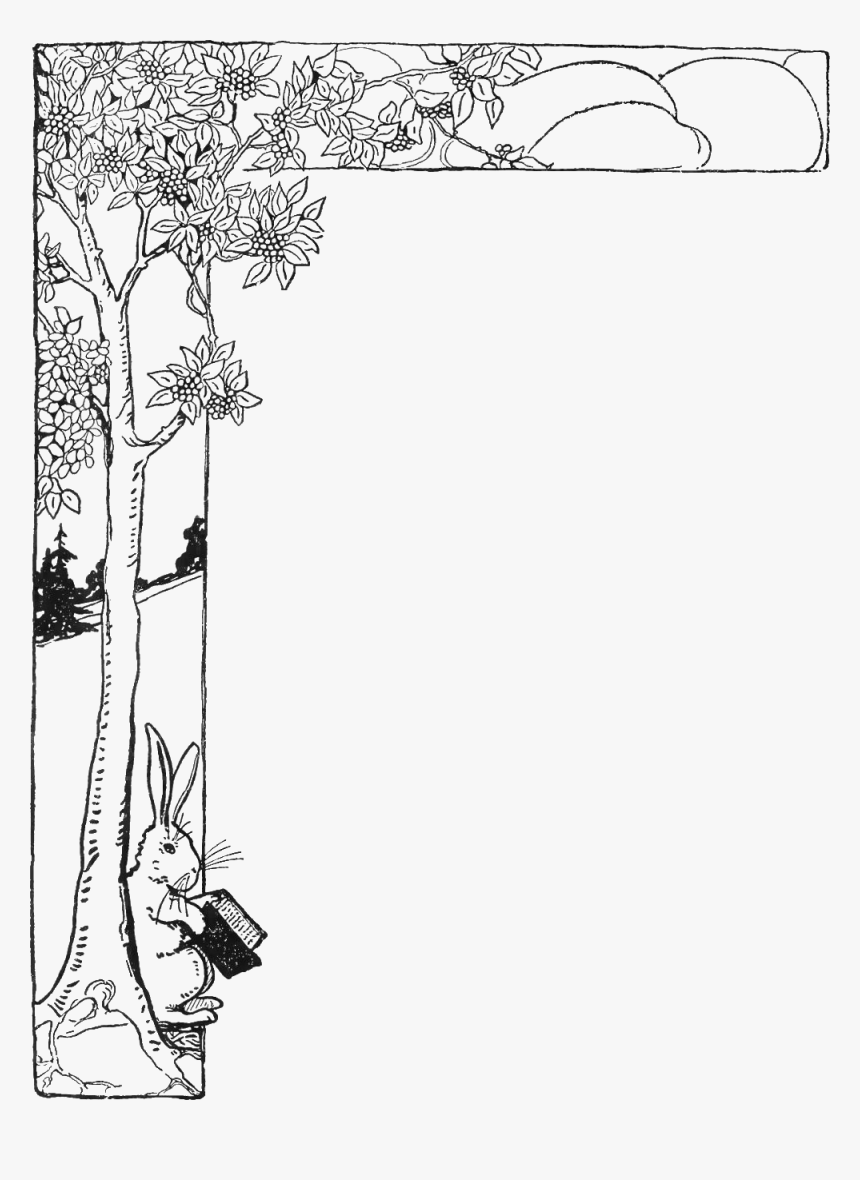 Peter Rabbit Albert Border 02 - Peter Rabbit Page Border, HD Png ...