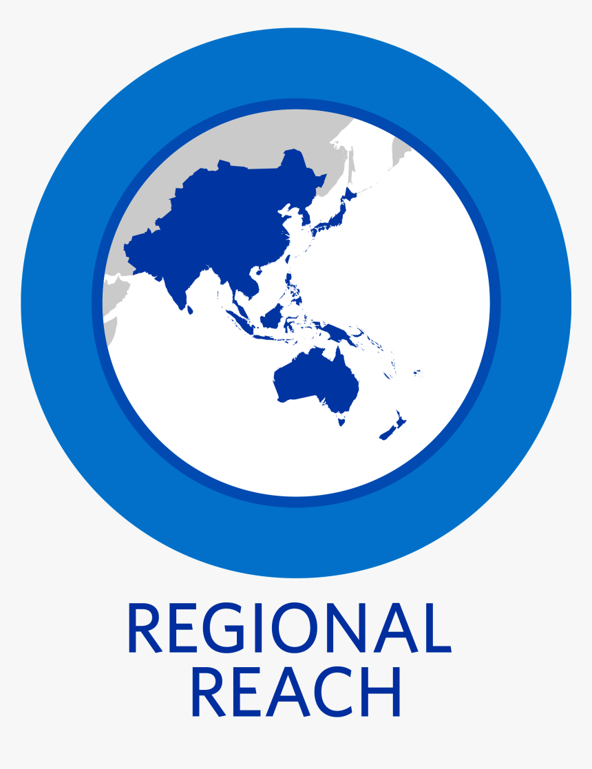 Regional Reach Across The Asia Pacific - Asia Pacific Map Vector Png ...