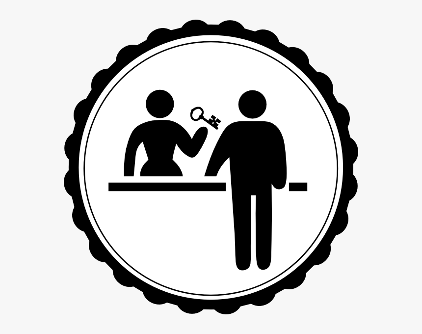 Hotel Check In Svg Clip Arts - Hotel Check In Icon, HD Png Download ...