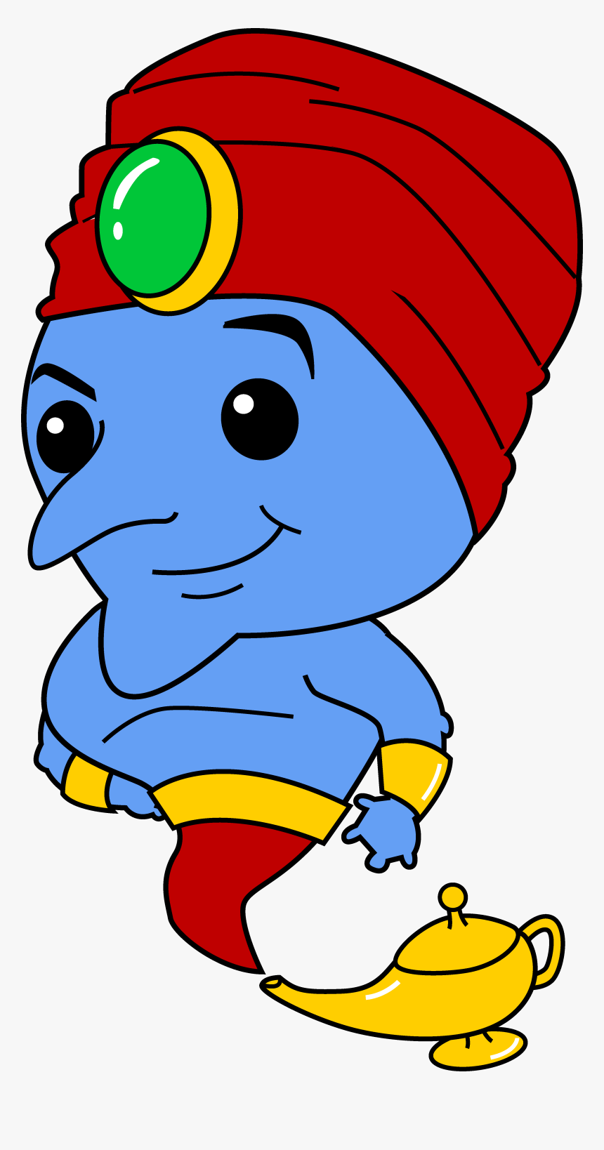 Cute Magic Genie In A Bottle - Magic Genie In A Bottle, HD Png Download ...
