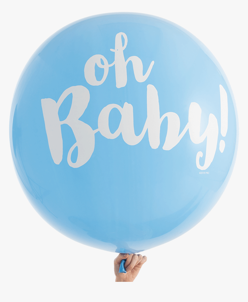 Oh Baby Blue 3 Foot Balloon - Balloon, HD Png Download , Transparent ...