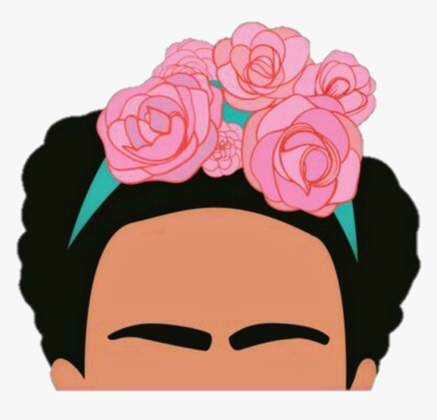 Frida Fridakhalo Woman Flower Eyebrows Drawing Celebrat - Cartoon Frida ...