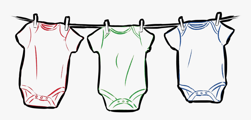 Baby Clothes Clothesline Clipart