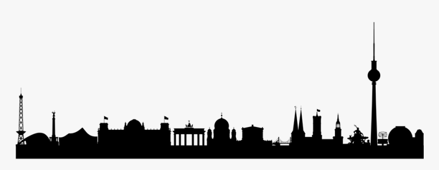 Berlin Skyline Urban Tv Tower Brandenburge - Berlin Skyline Png ...