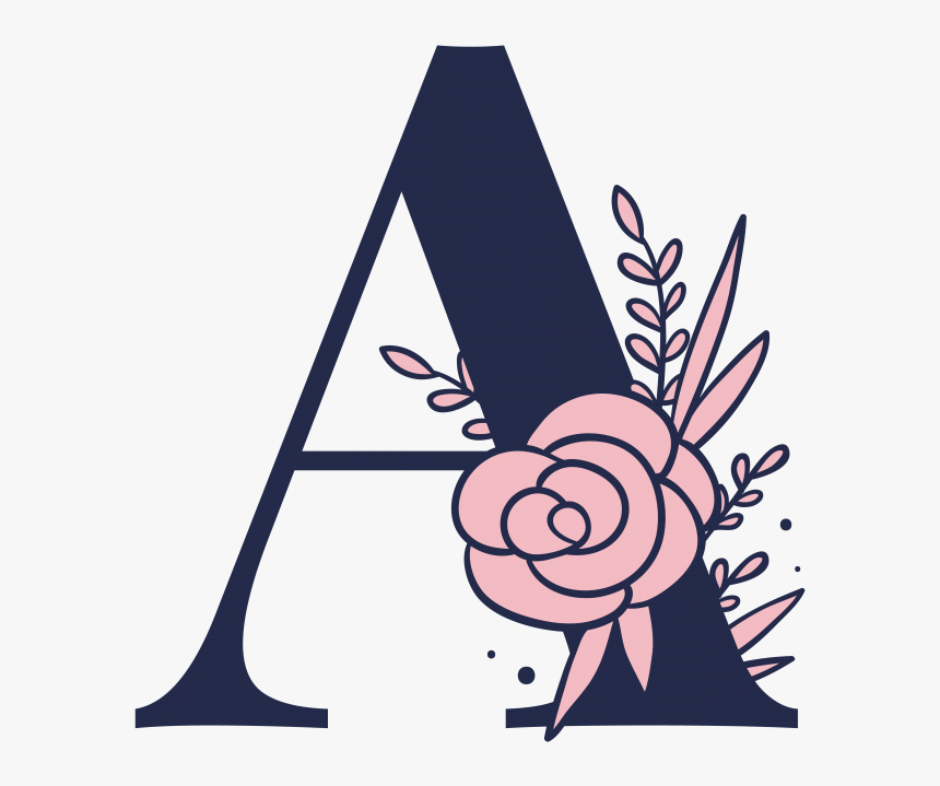 Transparent Alphabet Png Images - Letters With Flowers Clipart, Png ...