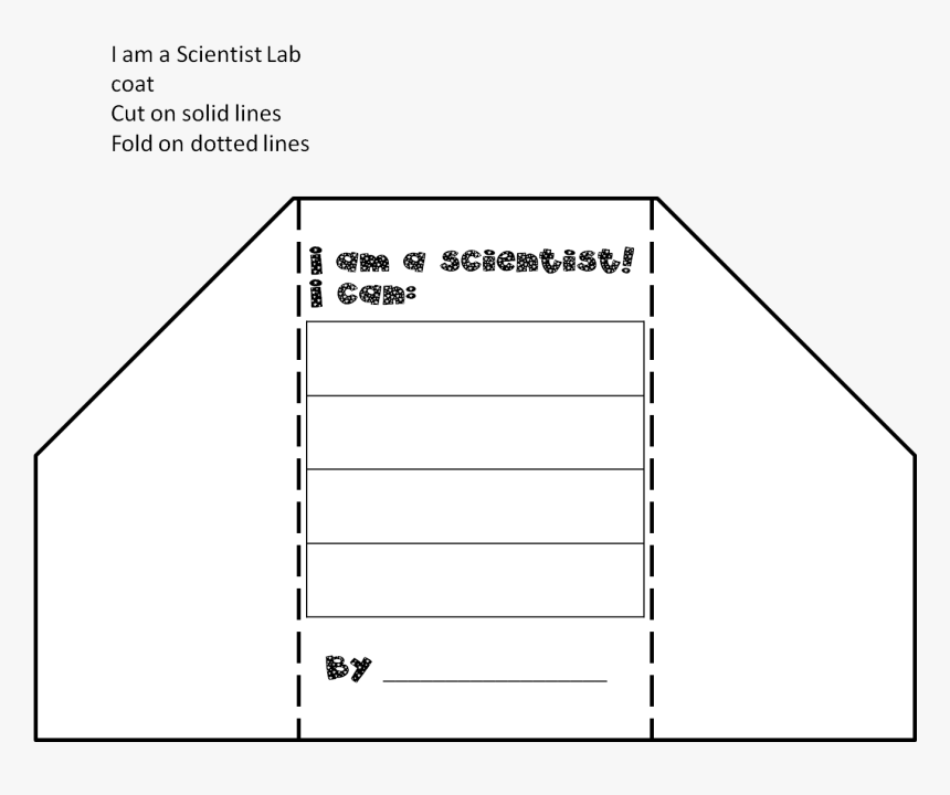 Science Lab Notebook Template - Science Lab Coat Foldable Template, HD ...
