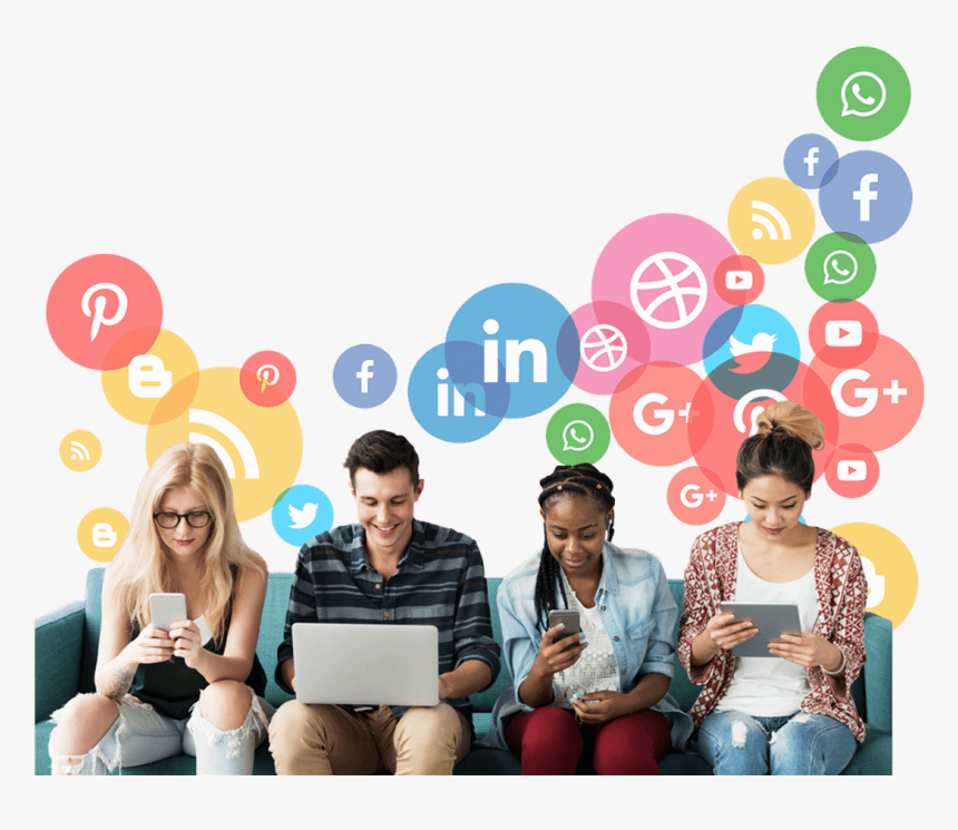 People On Social Media, HD Png Download , Transparent Png Image - PNGitem