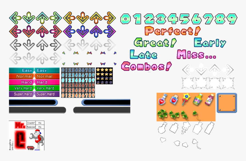 Click For Full Sized Image Dance Hud - Dance Dance Revolution Sprites ...