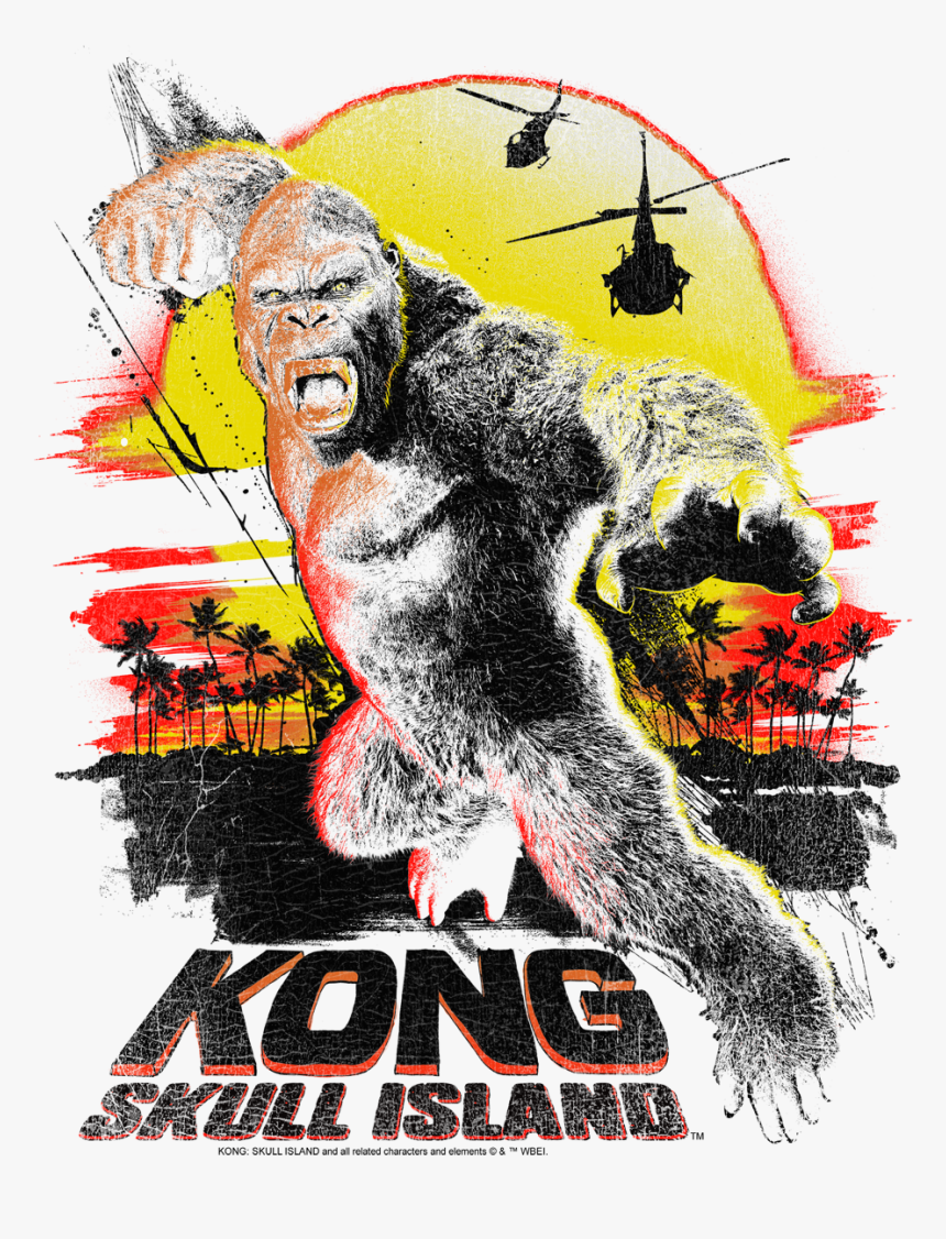 King Kong Kong Sunset Men S Tank - Poster, HD Png Download ...