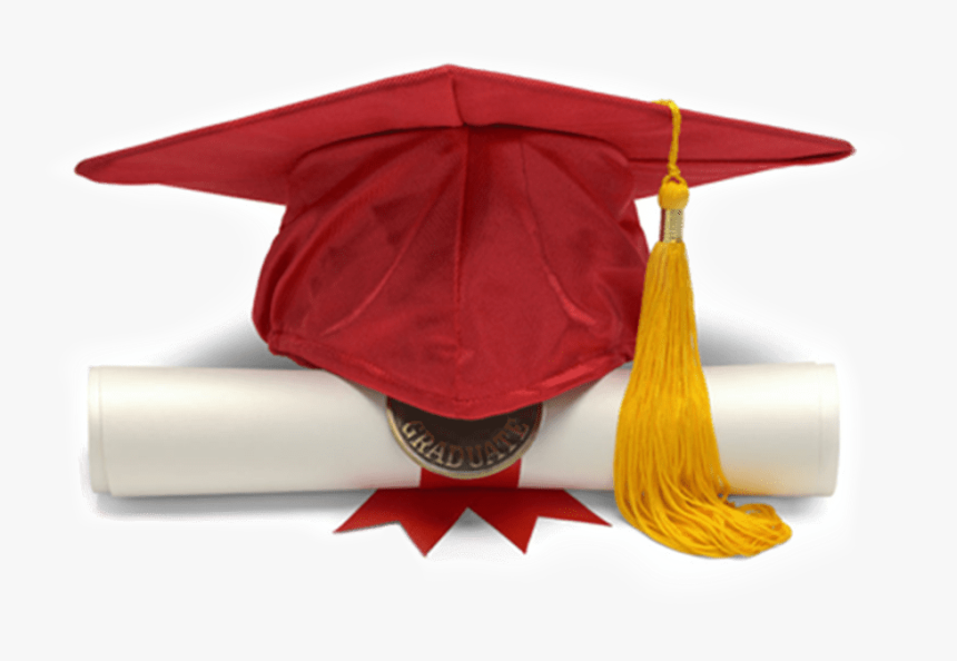 Red Graduation Cap Png , Png Download, Transparent Png , Transparent ...