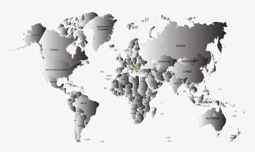 Simple High Quality World Map , Png Download, Transparent Png ...