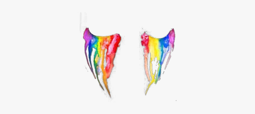 #tear #rainbowtear #colortear #neontear #tearclipart, HD Png Download ...