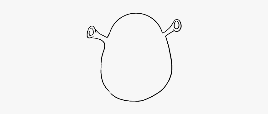 Shrek Face Outline