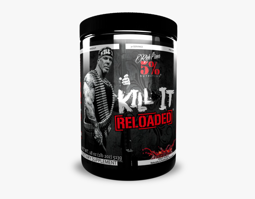 Rich Piana 5% Nutrition Kill It Reloaded, HD Png Download , Transparent Png Image - PNGitem