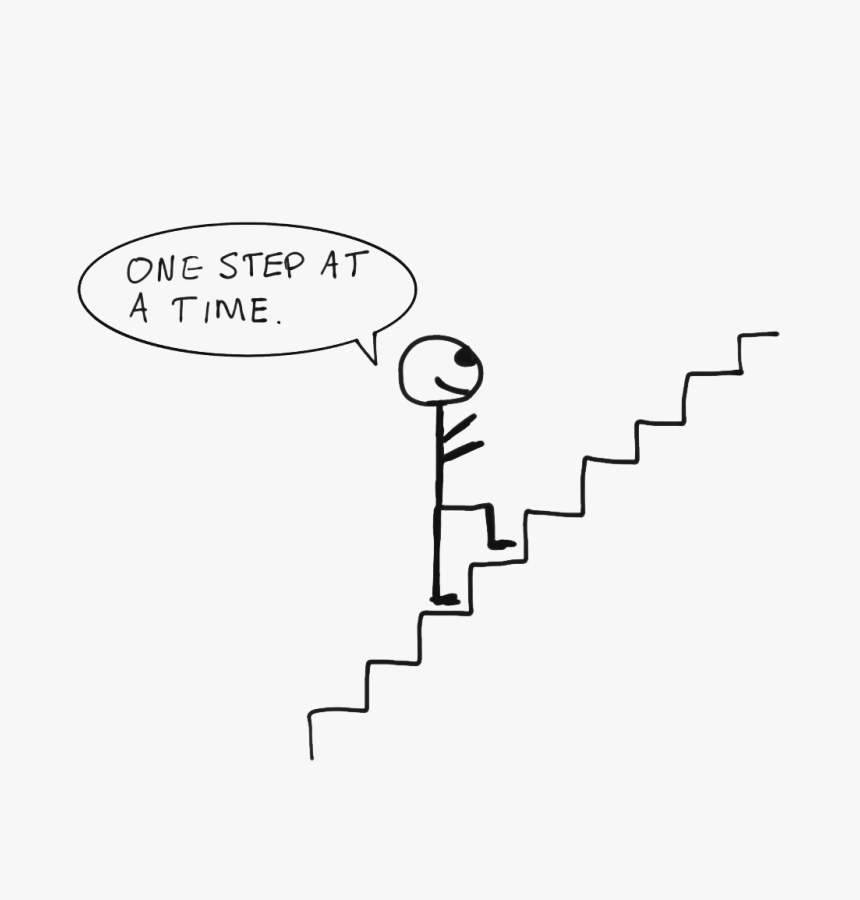 Take One Step At A Time Stick Figure, HD Png Download , Transparent Png ...