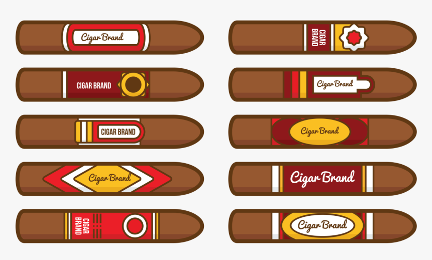 Cigar Label Vector