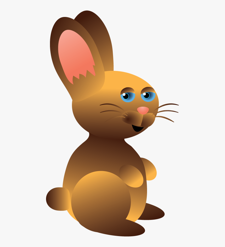 Brown Clipart Easter Bunny, HD Png Download , Transparent Png Image ...