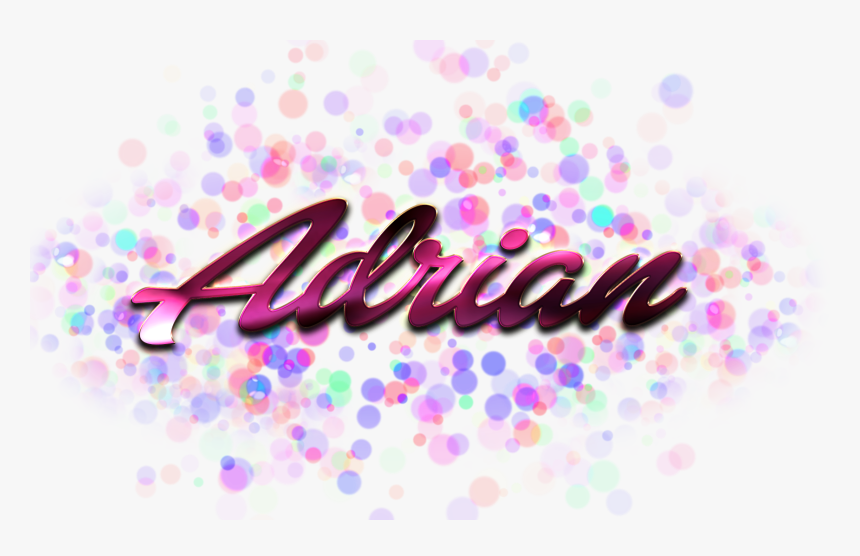 Adrian Name Logo Bokeh Png, Transparent Png , Transparent Png Image ...