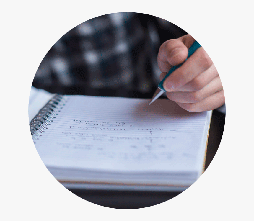 Student Writing In Notebook, HD Png Download , Transparent Png Image ...