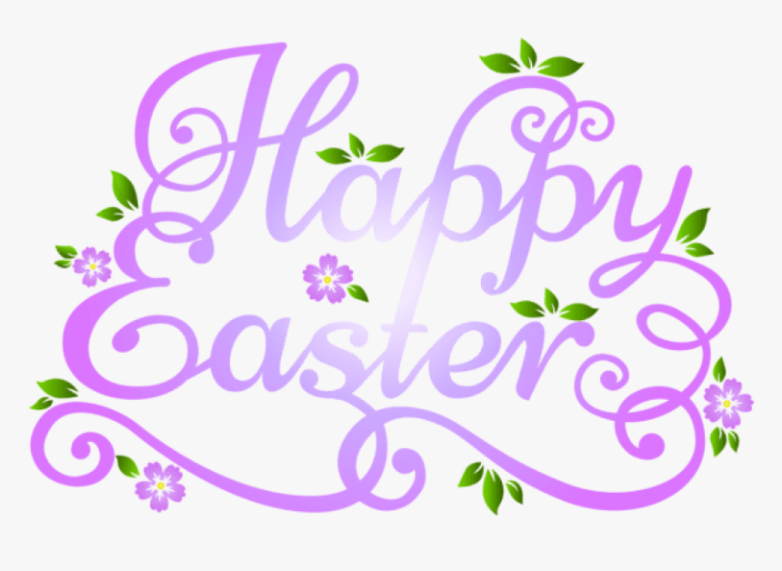 Happy Easter Png Purple, Transparent Png , Transparent Png Image - PNGitem