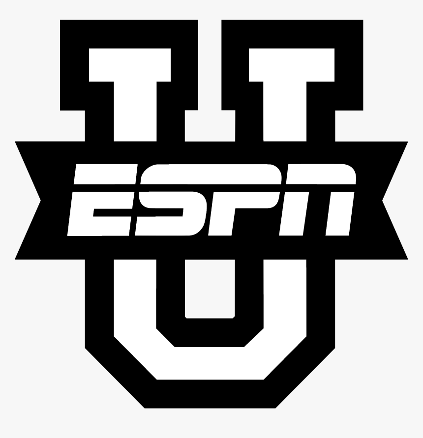 Espn U Logo Black And White, HD Png Download , Transparent Png Image ...