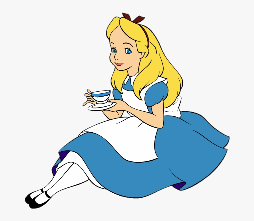 Alice Drinking Cup Of Tea, HD Png Download , Transparent Png Image ...