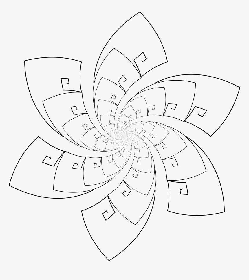 Flower Golden Ratio Design Clipart , Png Download, Transparent Png ...