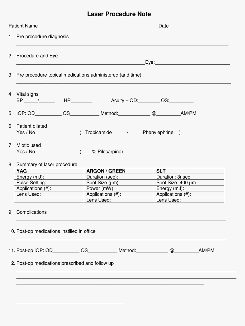 Post Op Note, HD Png Download , Transparent Png Image - PNGitem