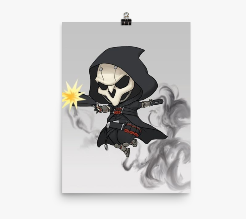 Reaper Chibi Wallpaper Overwatch , Png Download, Transparent Png ...