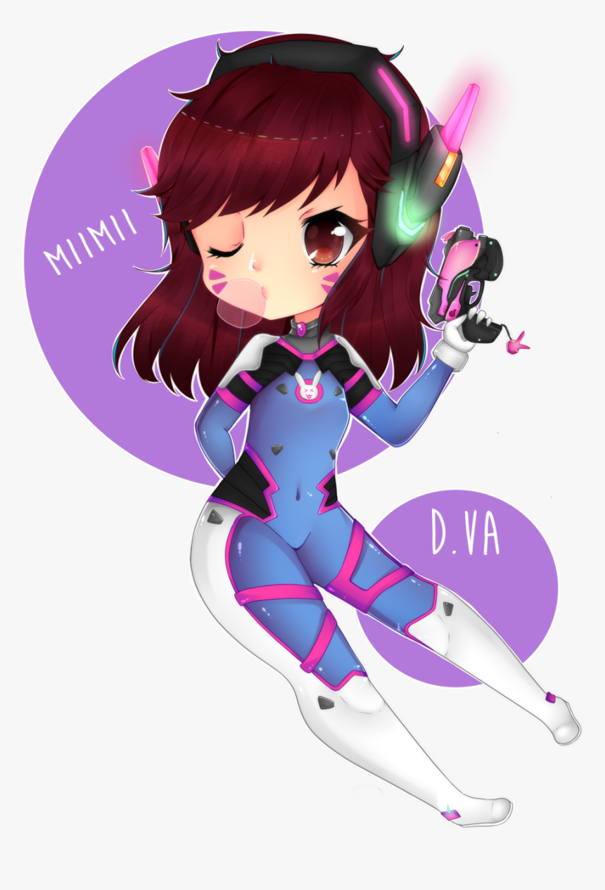 28 Collection Of Dva Drawing Chibi, HD Png Download , Transparent Png ...