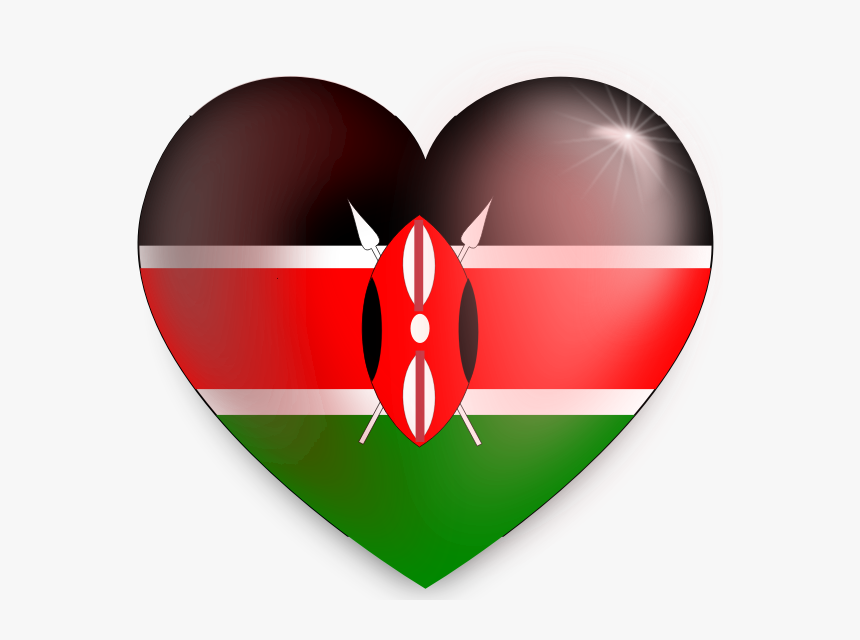 Kenyan Flag Heart Vector Image, HD Png Download , Transparent Png Image ...