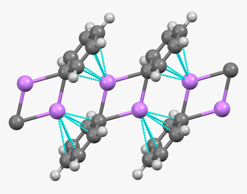 Phenyllithium Chain From Xtal Mercury 3d Balls, HD Png Download ...