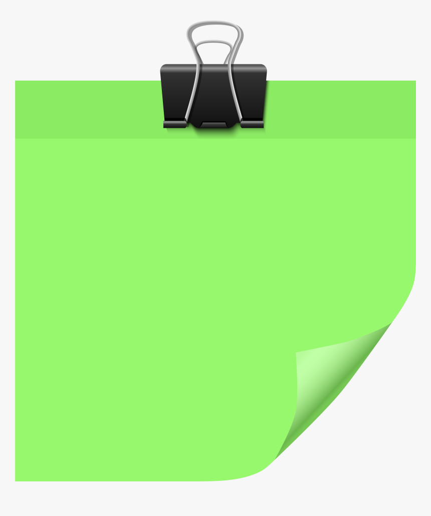 Green Sticky Note Clip Art