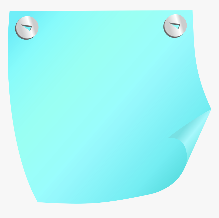 Sticky Note Blue Png Clip Art - Blue Sticky Note Clipart, Transparent ...