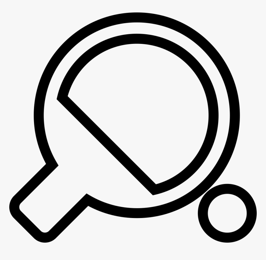 Table Tennis Racket And Ping Pong Ball - Racket, HD Png Download ...