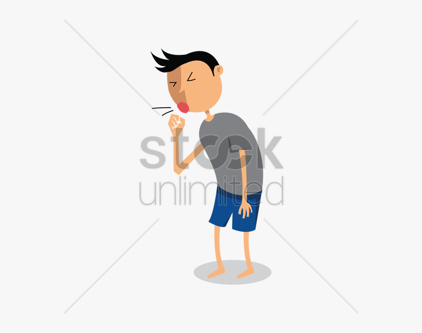 Animated Coughing Person