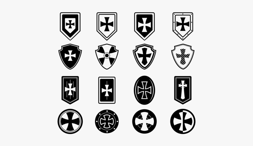 Templar Shield Icons - Emblem, HD Png Download , Transparent Png Image ...