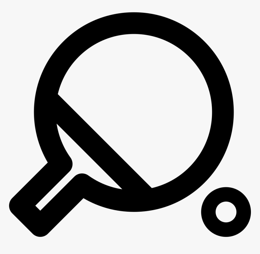 Ping Pong Racket And Ball - Ping Pong Icon, HD Png Download ...