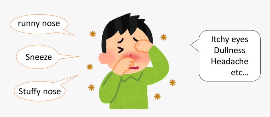 Team Kait Japan Introduction - Allergic Rhinitis Symptoms Cartoon, HD ...