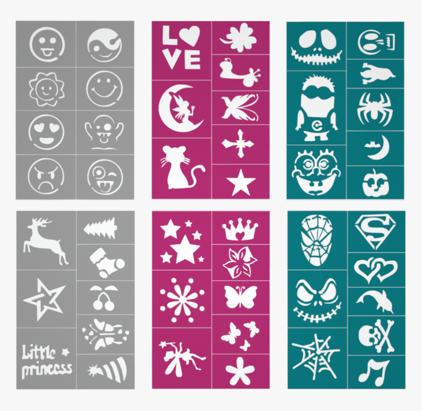 Stencils Health Face Paint, HD Png Download , Transparent Png Image ...