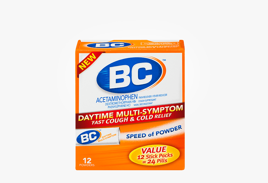 Bc Powder Cold And Flu, HD Png Download , Transparent Png Image - PNGitem
