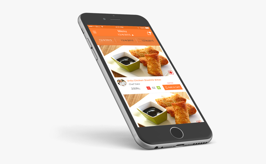 Food Mobile App Png, Transparent Png , Transparent Png Image - PNGitem