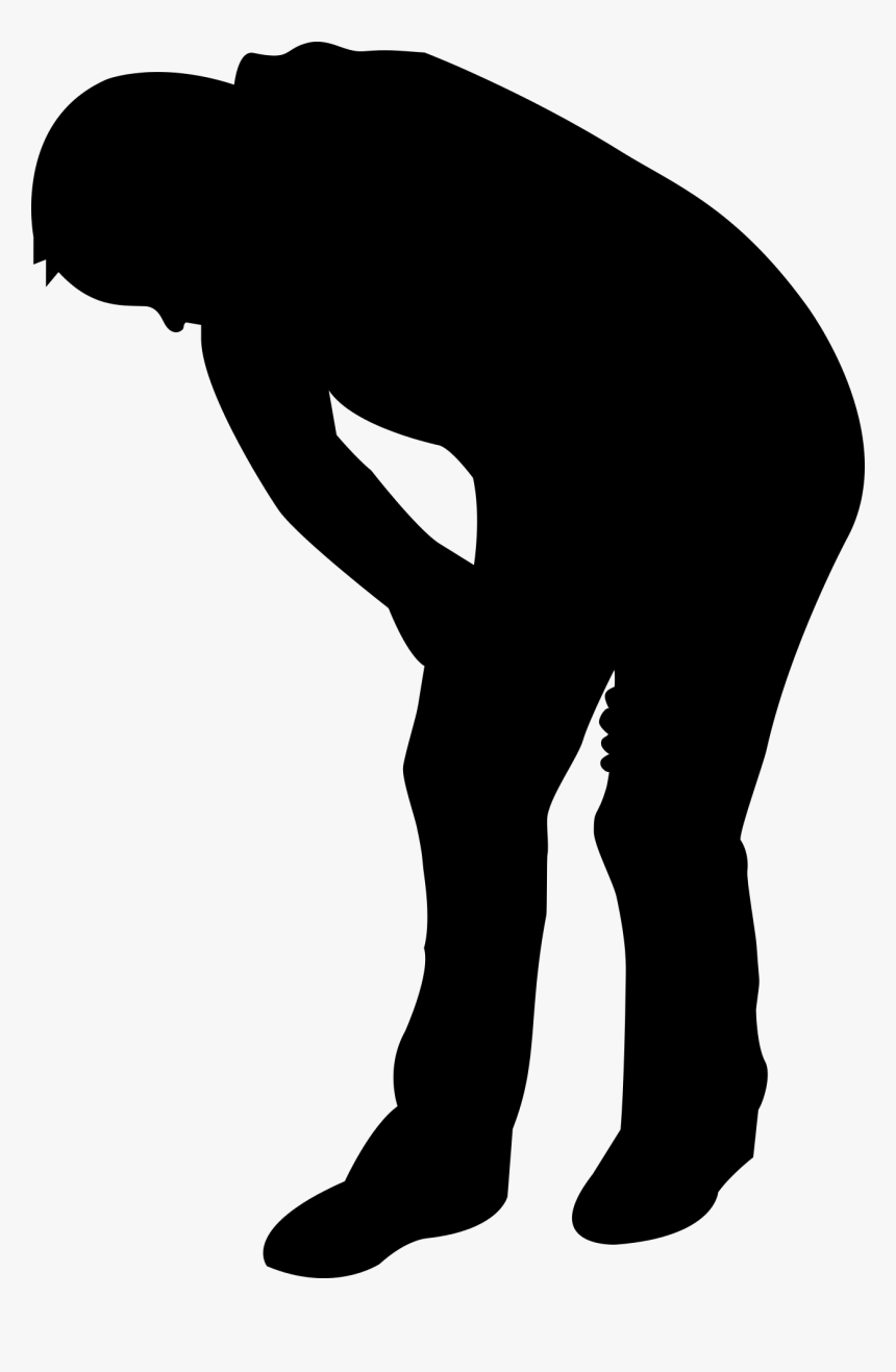 2016 09 - Person Bending Over Silhouette, HD Png Download , Transparent ...